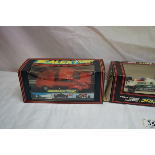 Lot of 3 Vintage Boxes Scalextric Cars