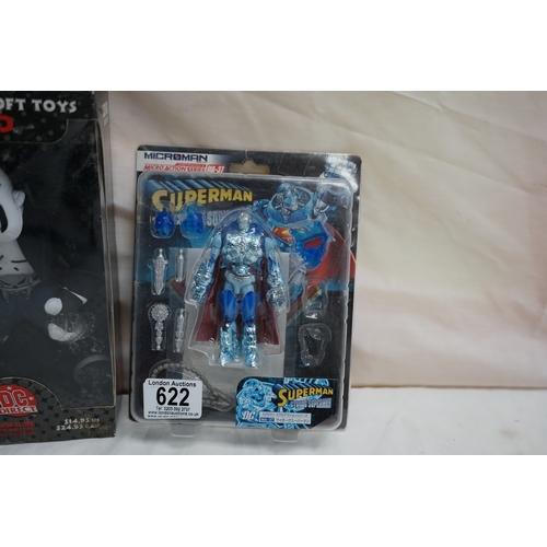 Mint & Packaged: Microman Cyborg Superman & DC Direct Lobo Soft Toy
