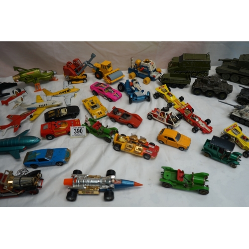 Collection of Vintage Toy Diecast Vehicles, Dinky Corgi etc