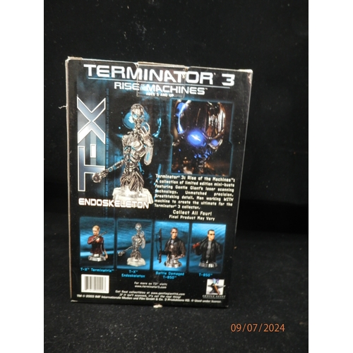 A mint & boxed "Terminator 3 Rise of the Machines Endoskeleton" 7" Tall