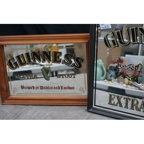 Lot of 3 Vintage Guinness Pub Mirrors