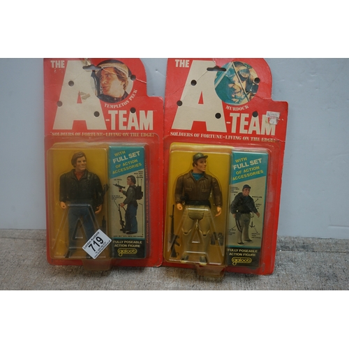 2 Mint & Packaged Vintage Galoob "A Team" Action Figures- Templeton ...