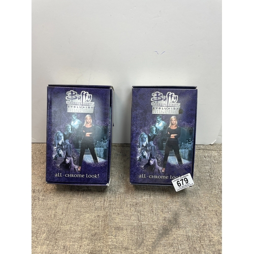 Two boxes of "Buffy The Vampire Slayer: Evolution" all chrome look ...