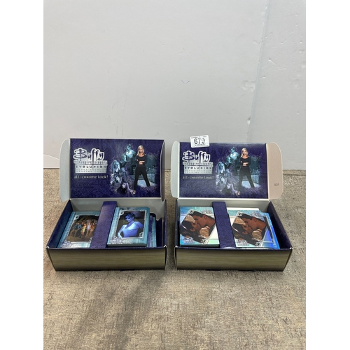 Two boxes of "Buffy The Vampire Slayer: Evolution" all chrome look ...