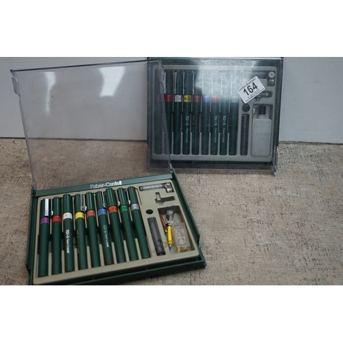 Collection of Faber-Castell Technical Drawing Pens and Tools