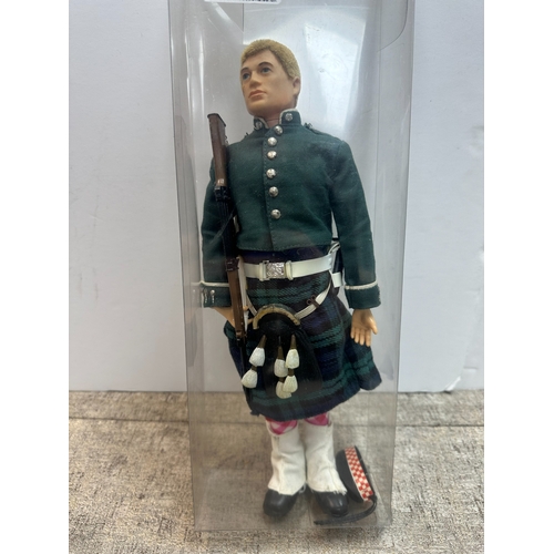 Vintage Action Man Figure with Argyle & Southern Highlander Uniform