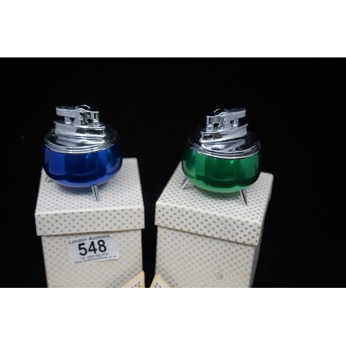 Two New and Packaged Vintage Rolstar Table Lighters