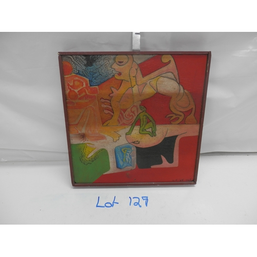 Larry Connatser (Georgia, 1938-1996) 1960s Abstract Work on Board ...