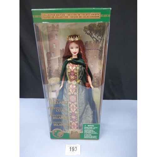 Barbie Collectors Edition Princess of Ireland doll in original ...