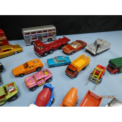 Collection of mostly 1970s Matchbox Diecast Cars/Vehicles