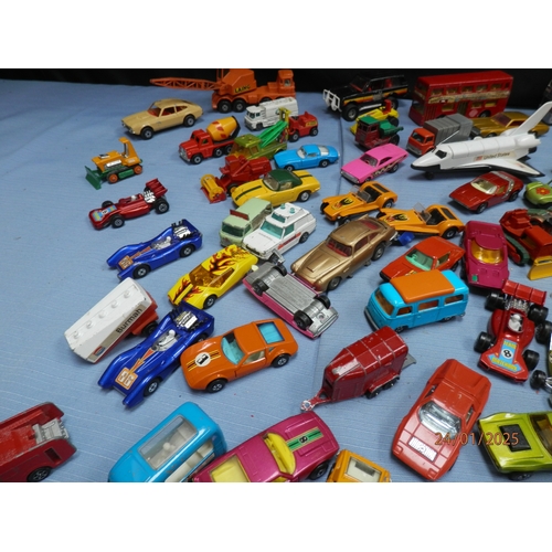 Collection of mostly 1970s Matchbox Diecast Cars/Vehicles
