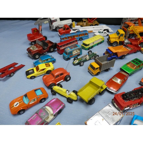 Collection of mostly 1970s Matchbox Diecast Cars/Vehicles