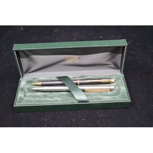 Cross pen box containing a Parker Mechanical Pencil and Shaeffer ...