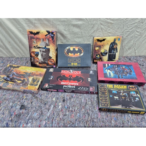 A Collection of Batman Board Games and Puzzles to include Monopoly ...