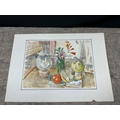 Peter Samuelson (British 1912-1996) Still Life Depicting a Tomato and ...