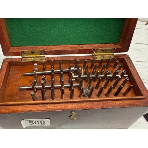 A Box of Watchmakers Staking Tools