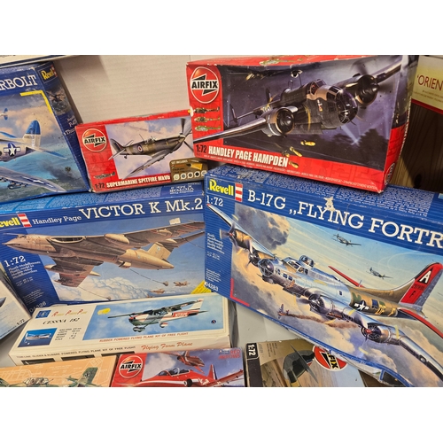 A Collection of Model Aircraft Kits to include Airfix, Revell etc.
