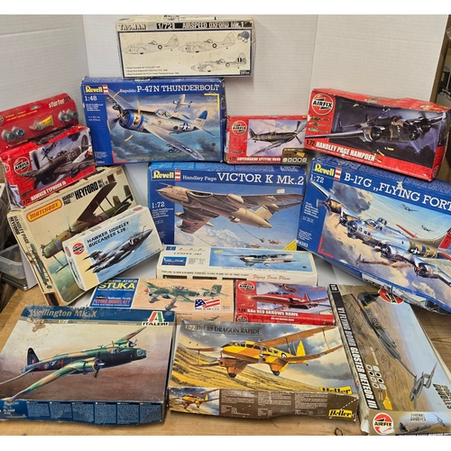 A Collection of Model Aircraft Kits to include Airfix, Revell etc.