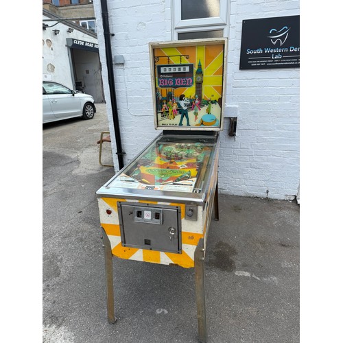A 1975 Williams "Big Ben" Pinball Machine in Great Original Condition ...