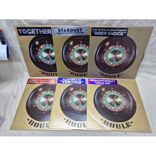 Six Vinyl Records from the Roulé Label to include Music Sounds Better ...