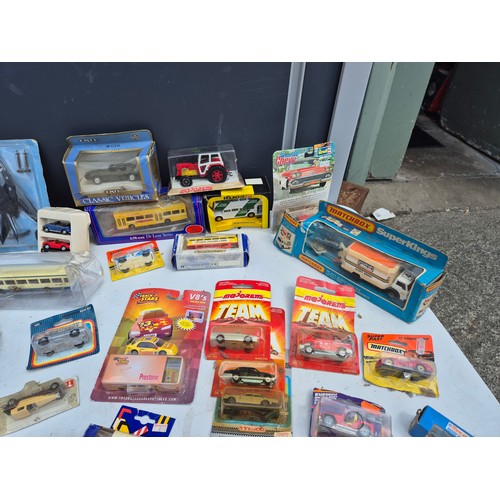 Collection of die-cast model vehicles, including Matchbox, Corgi, and ...