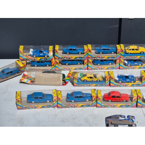 Collection of Norev Jet-Car model cars in original packaging.