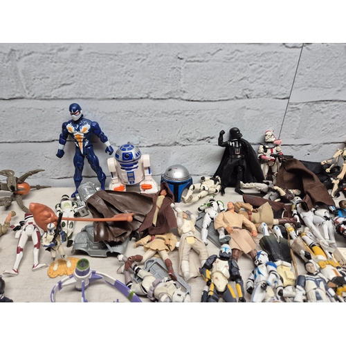 A Very Large Collection of Star Wars and similar Toys