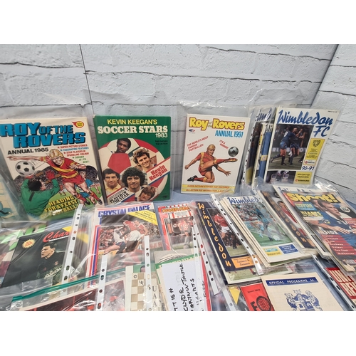 A Large Collection of Vintage Football Programmes, Annuals, Magazines etc