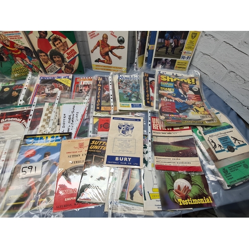 A Large Collection of Vintage Football Programmes, Annuals, Magazines etc