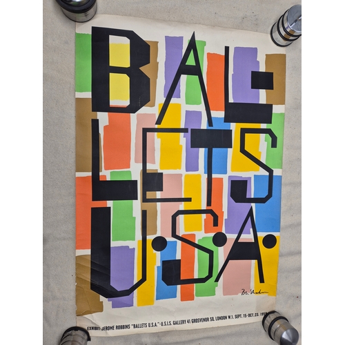 A Poster for Jerome Robbins "Ballets U.S.A." Exhibition at U.S.I.S ...