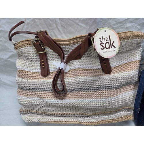New and Packaged Hand Crocheted "The Sak" Handbag & a New Cuir Leather ...