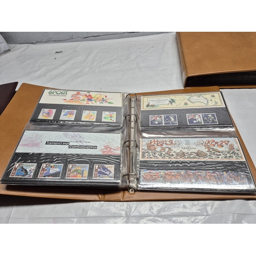 Four Albums of UK Royal Mail Stamp Presentation Packs (approx 180 packs ...