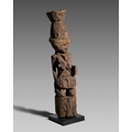 VODUN FETISH STATUE Togo Wood, textile H: 86 cm ***PLEASE NOTE THIS LOT ...