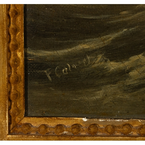 Frederick Calvert (c.1790-1844) Fishing Boats in a Squall off the Coast ...