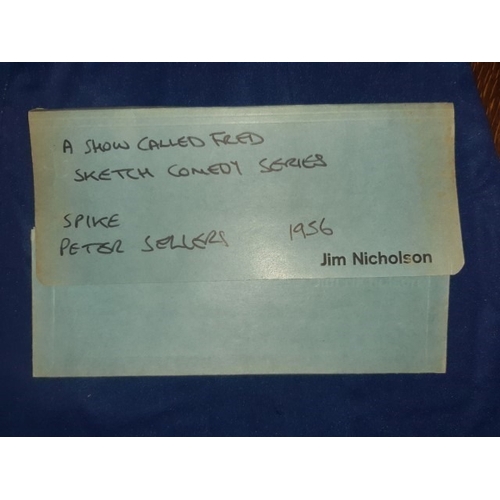 Original studio working script for ‘A Show Called Fred’ written by ...