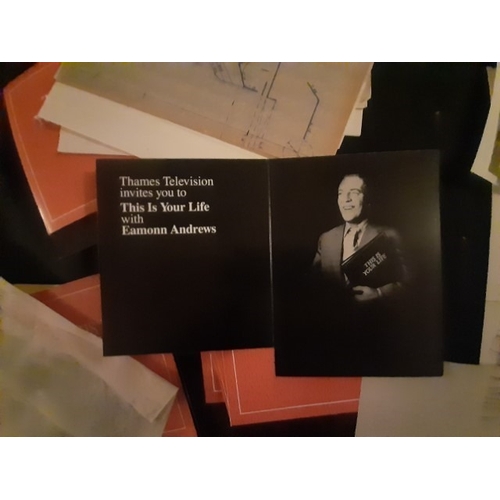 A large bundle of Thames Television studio paperwork relating to 'This ...
