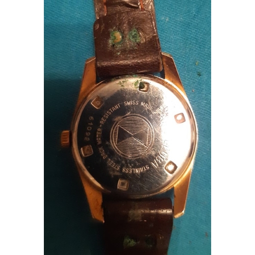 Collection of seven vintage watches, Roamer, Oyster Junior Sport, Favre ...