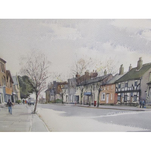 Harry Sheldon - Sunday Morning, Berkhamsted High Street, signed ...