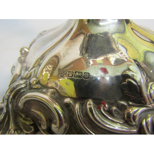 A pair of Edwardian, Georgian style, rococo baluster silver ...