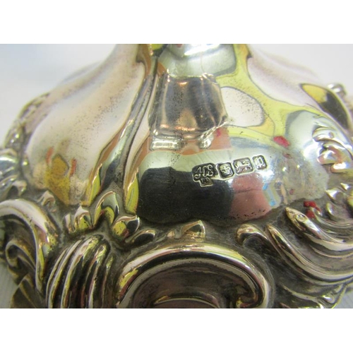 A pair of Edwardian, Georgian style, rococo baluster silver ...