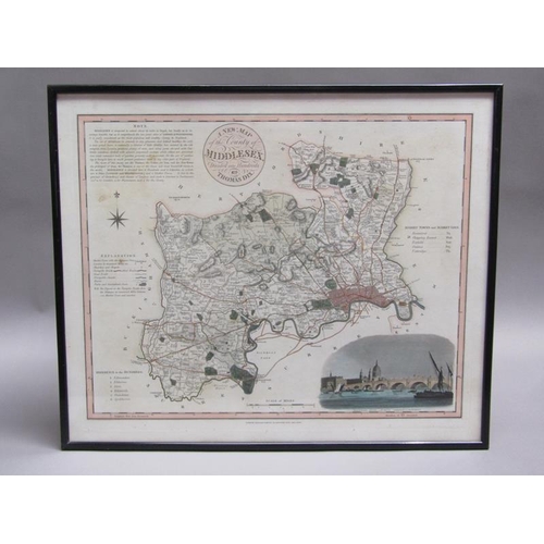 A new map of the county of Middlesex divided into hundreds by Thomas ...