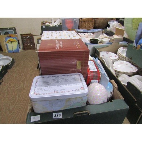 TWO BOXES OF BEATRIX POTTER MODELS ETC AND FIGURINES