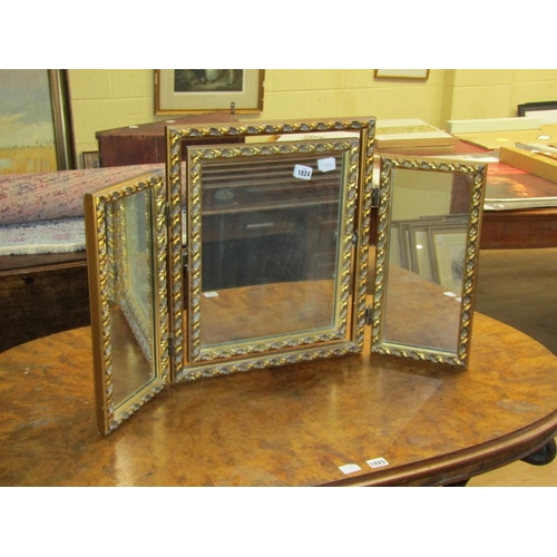 GILT FRAMED TRIPLE MIRROR