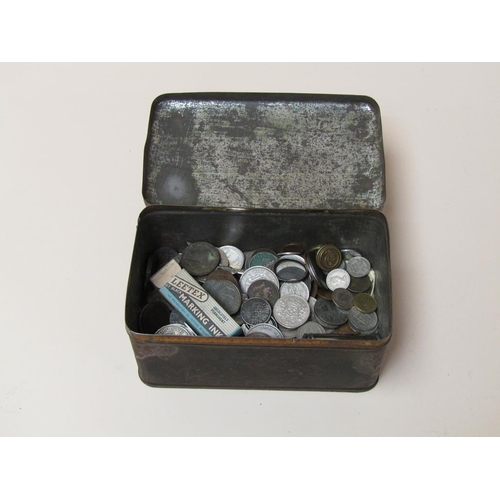 TIN OF MIXED COINS