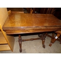 VICTORIAN FOLD OVER CARD TABLE