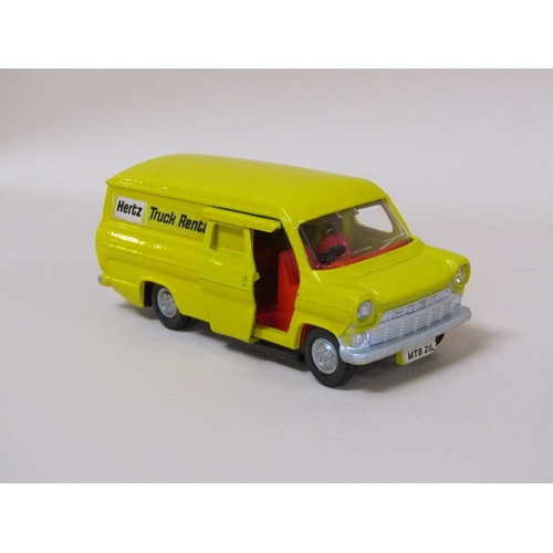 DINKY TOYS 407 FORD HERTZ TRANSIT VAN AND A DINKY TOYS 161 FORD MUSTANG ...