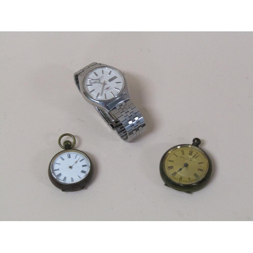 CITIZEN AUTOMATIC WATCH AND TWO METAL CASED POCKET WATCHES
