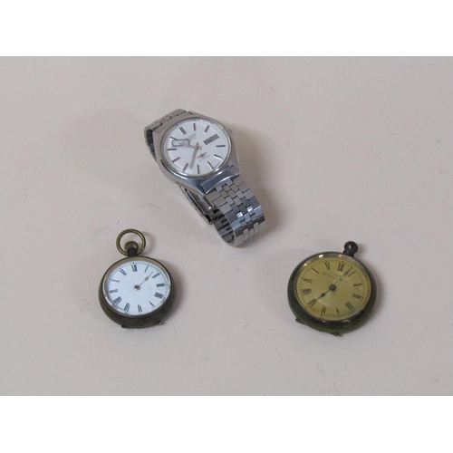 CITIZEN AUTOMATIC WATCH AND TWO METAL CASED POCKET WATCHES