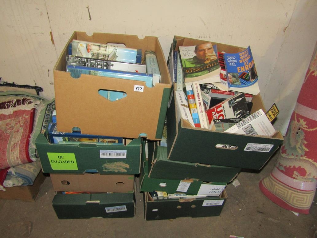 EIGHT BOXES OF MIXED BOOKS
