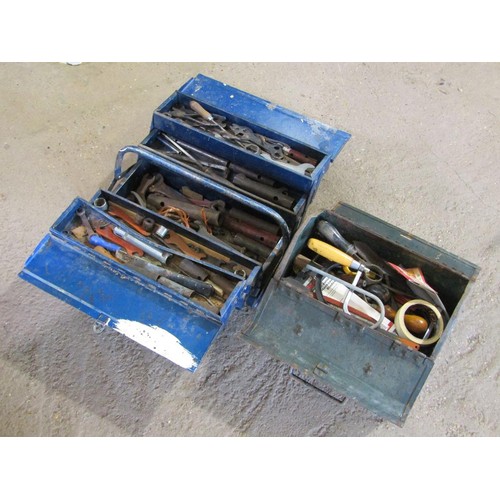 TWO BOXES OF TOOLS